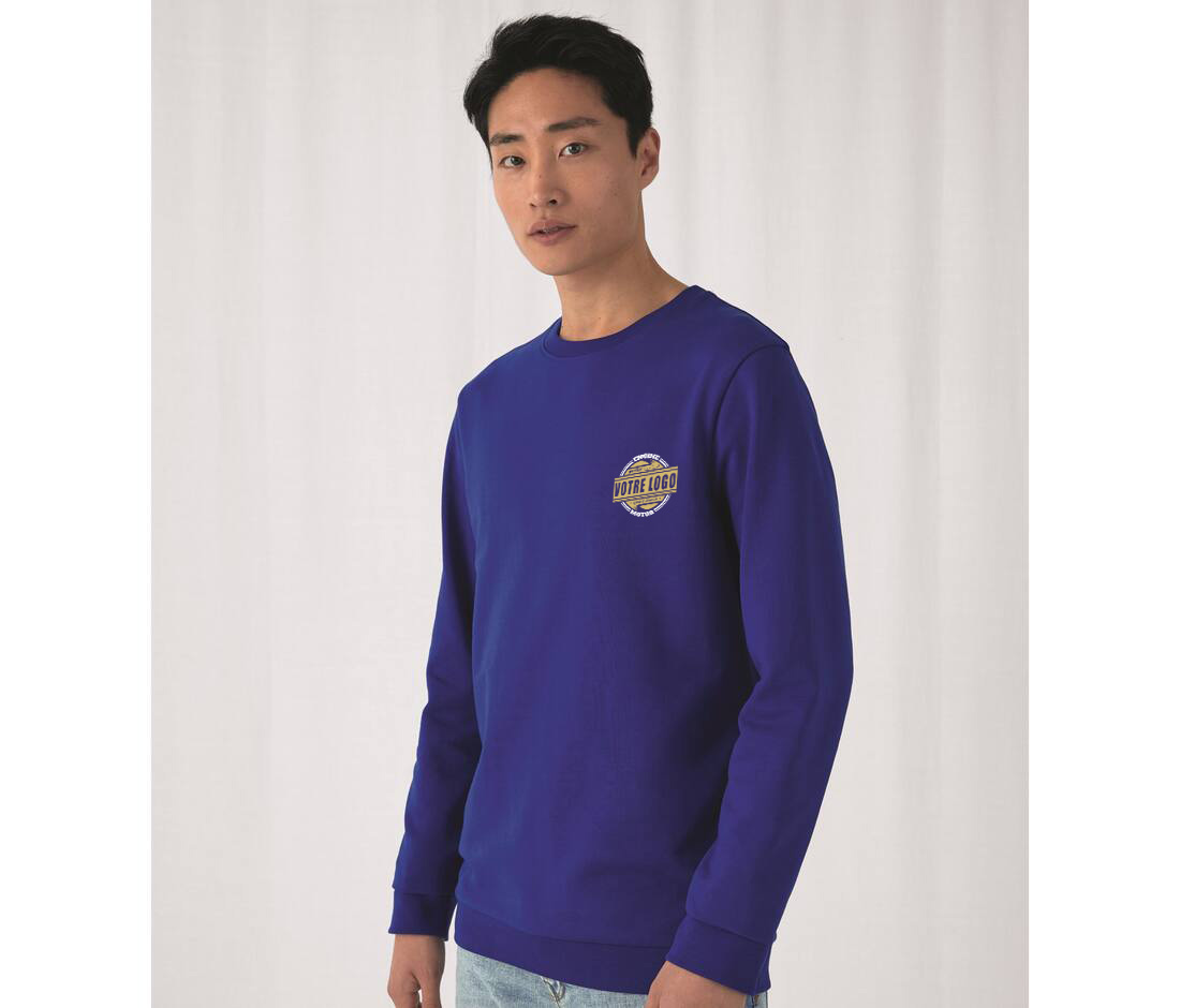 Sweat col rond homme 280G - marquage sérigraphie face et dos deux ...