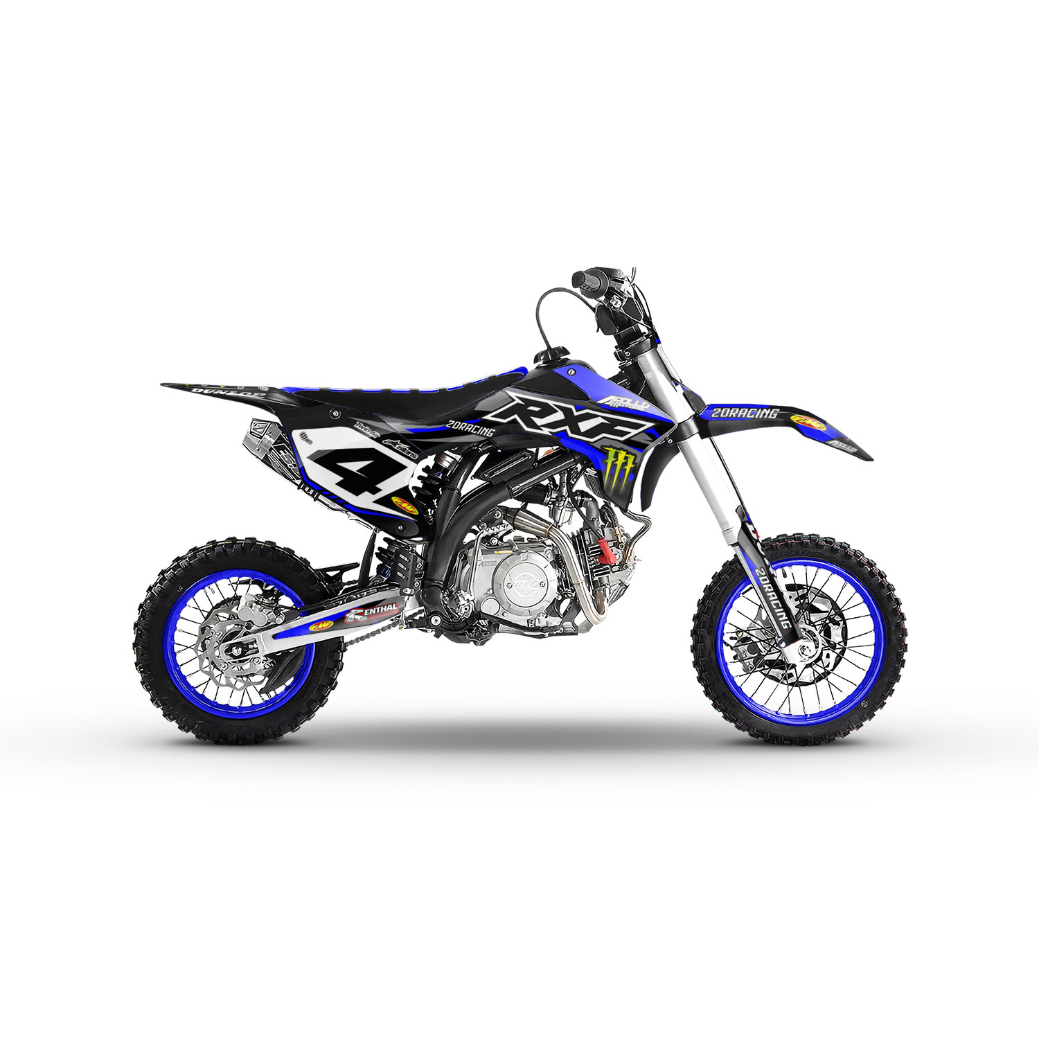 Kit déco Motocross - APOLLO - RXF 50 - 2DR6 - BLUE