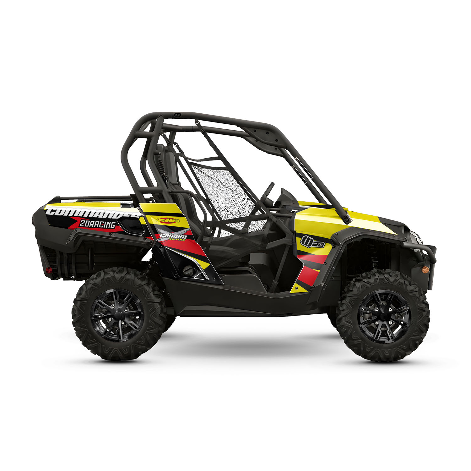 Kit déco SSV - CAN AM - COMMANDER - 2DR6 - YELLOW & RED