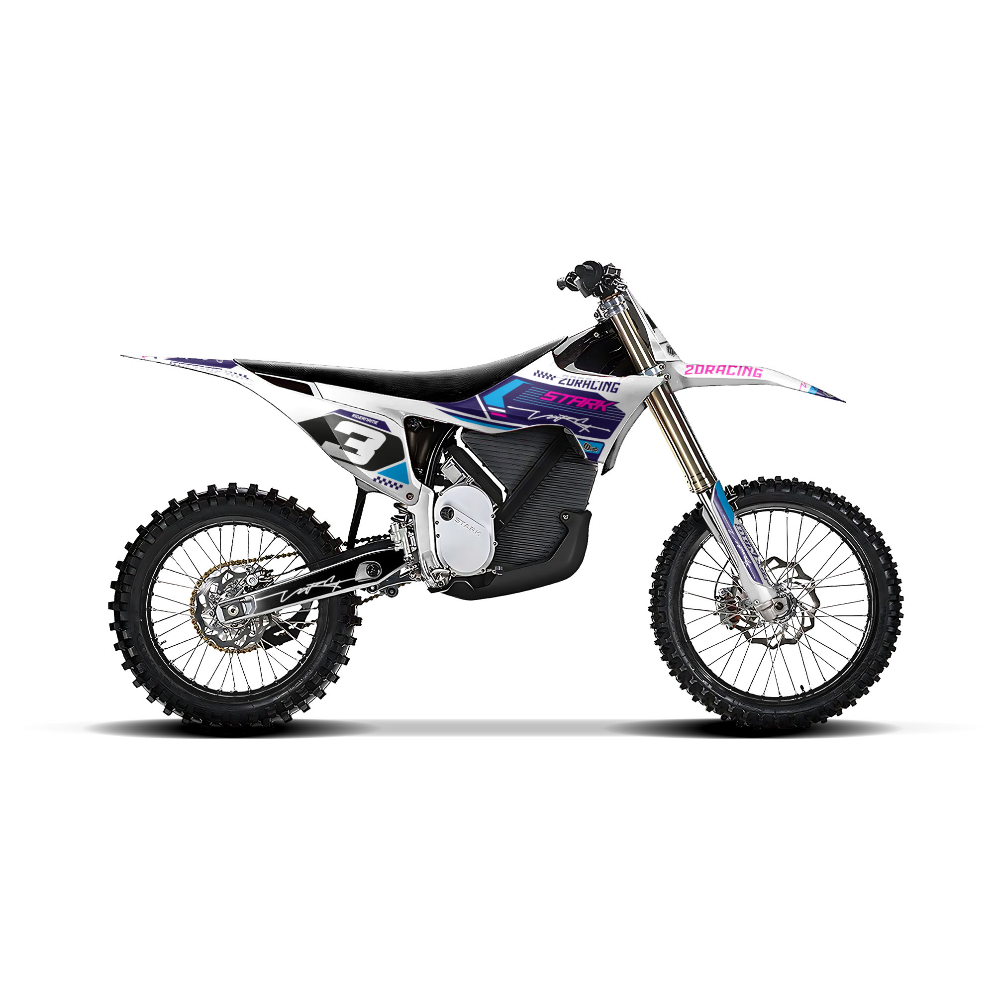 Kit déco Motocross - STARK - VARG - 2DR4 - PINK