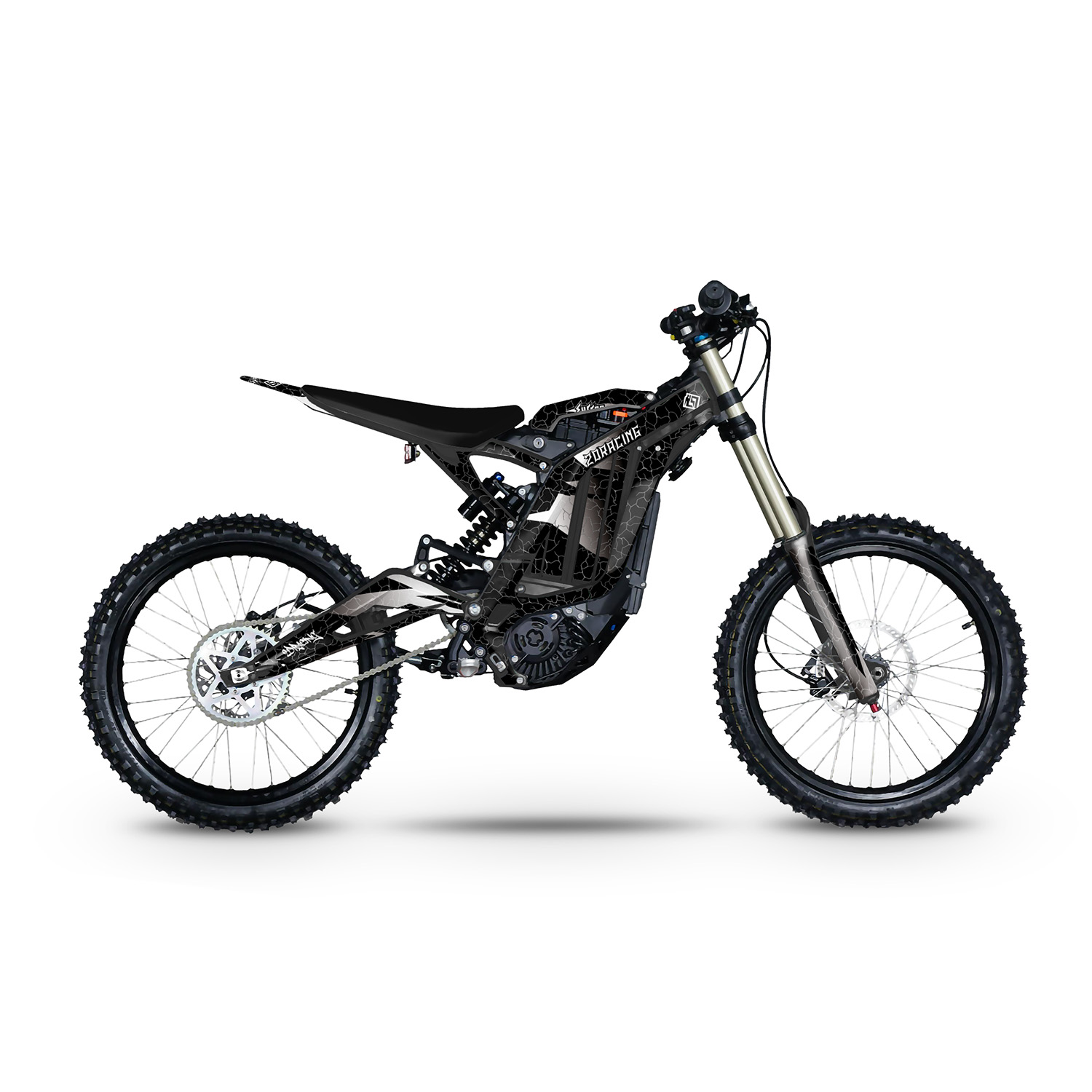 Kit déco Motocross - SUR RON - LIGHT BEE - 2DR6 - BLACK & WHITE